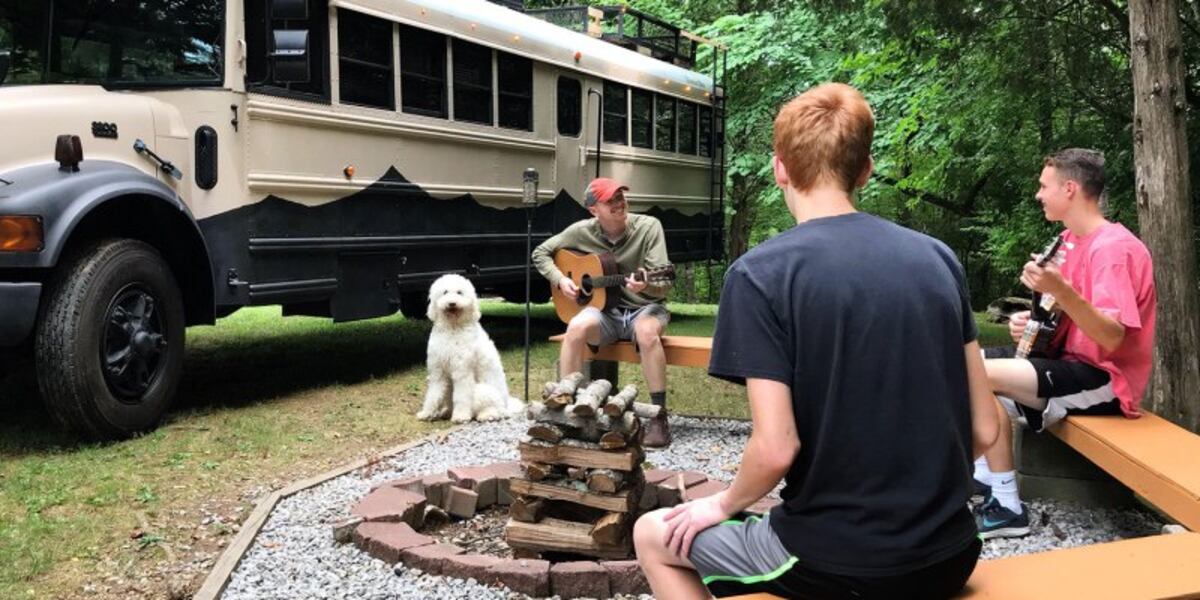 UT graduate student transforms school bus into home UT graduate student transforms school bus into home